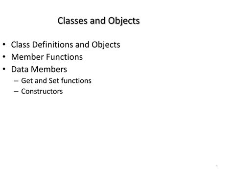 Ppt Classes And Objects Powerpoint Presentation Free Download Id
