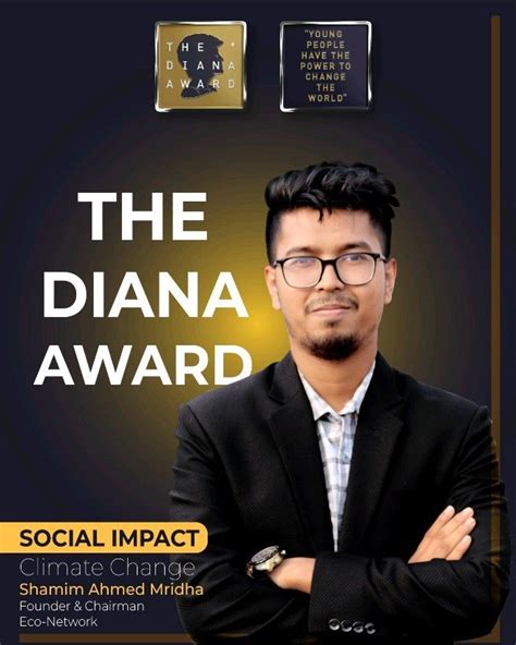 Shamim Ahmed Mridha On Linkedin Ive Received The Diana Award For My