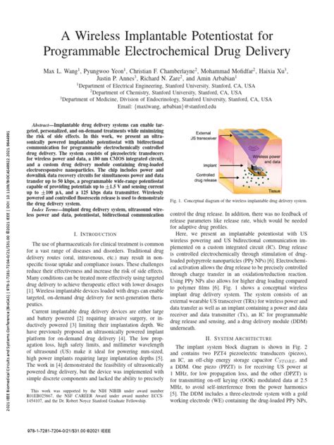 a wireless implantable potentiostat for programmable electrochemical