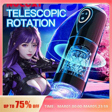 Telescopic Rotation Male Masturbator Real Sex Voice Equipment Sex Toys