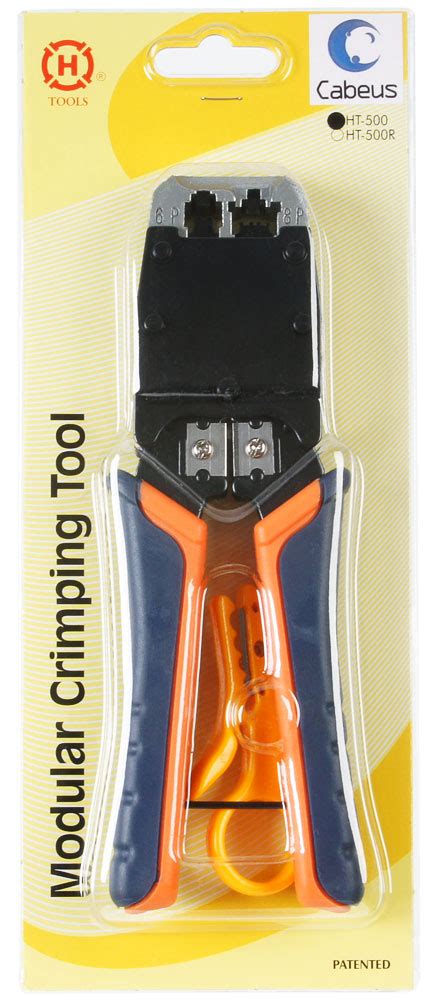 Cabeus HT-500 Инструмент для обжима RJ-45, RJ11, RJ12 (☑) - Цена 1278 руб.