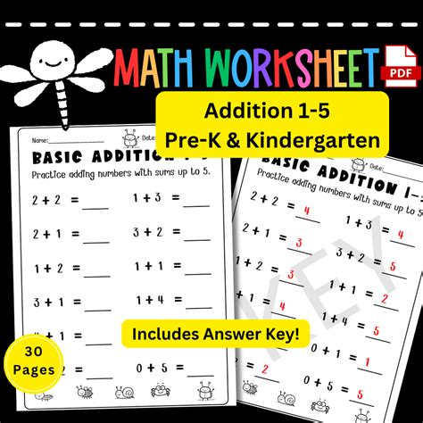 Basic Addition 15 Worksheets 30 Pages Teaching Resources