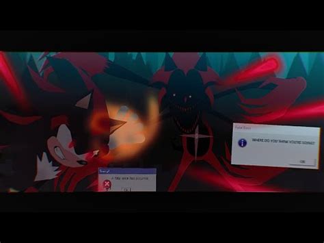 Shadow The Hedgehog Vs Fatal Error Sonic Animation Stick Nodes YouTube
