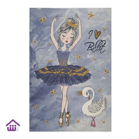 فرش کودک با طرح باربی و قو کد101213 شهر دنج