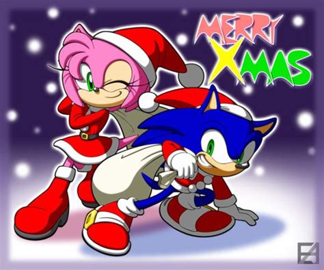 Merry Christmas 03 By Eamze On Deviantart Amy The Hedgehog Sonic
