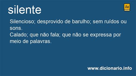 Significado De Silente