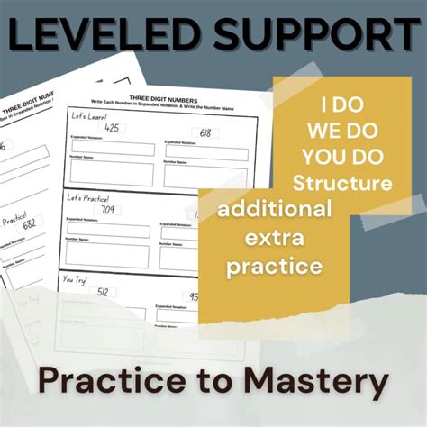 2nd grade mini lesson three digit numbers expanded notation and number names