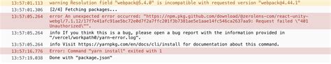 github package registry doesn t work as guided · vercel vercel