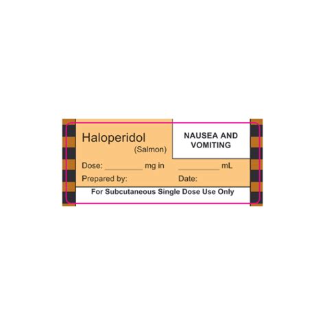 Haloperidol Subcutaneous Medi Print Australia