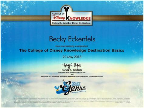 College Of Disney Knowledge Graduate Certificate Disney Destinations