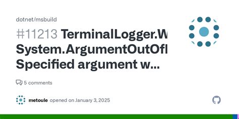 Terminalloggerwraptext Systemargumentoutofrangeexception Specified