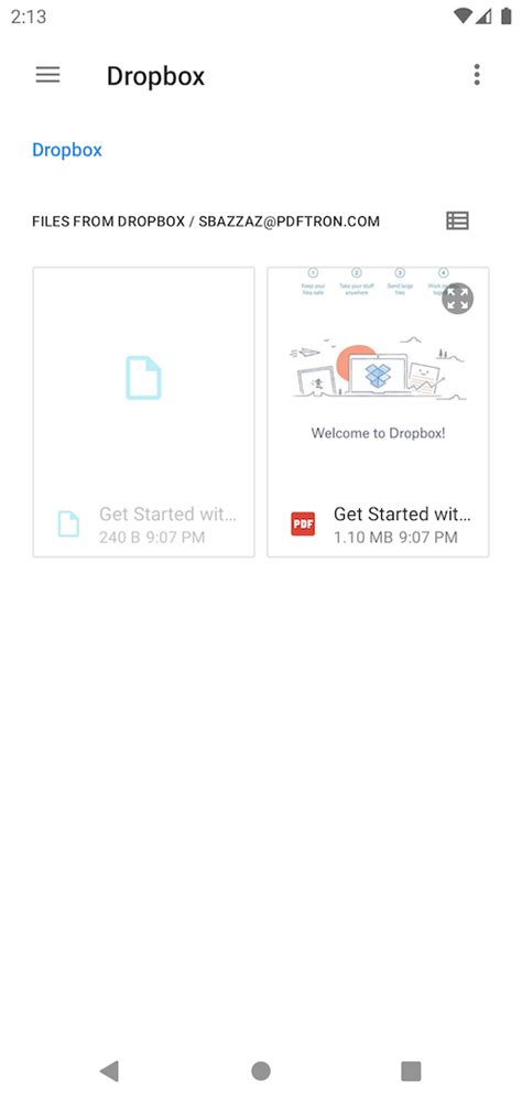 accessing dropbox files with xodo xodo