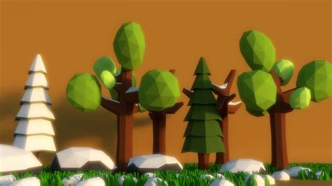 Low Poly Assets Pack 3d Model 10 Obj Fbx Dae Blend Free3d