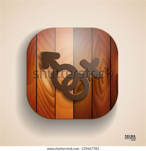 Sex Wooden Icon Stock Vector Royalty Free Shutterstock
