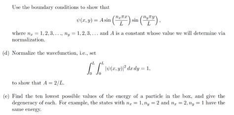 Solved 1 Consider A Single Particle Confined In A