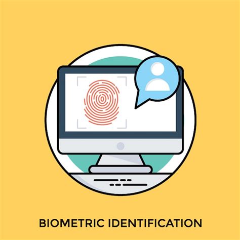 Identificación Biométrica Vector Premium
