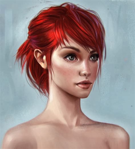 Redhead Study By Chriskimart On Deviantart
