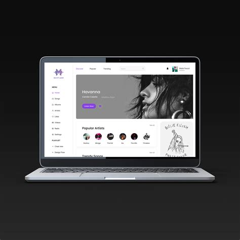Music Player Dashboard Design On Behance