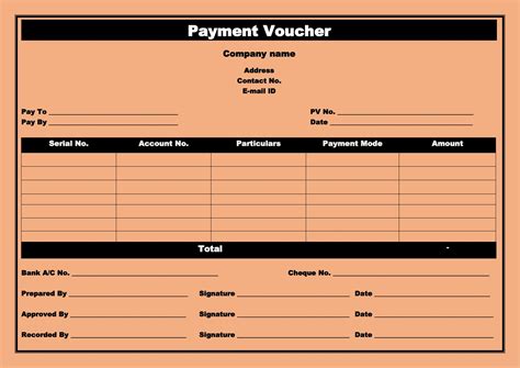 Download Payment Voucher Design Template In Word Docx