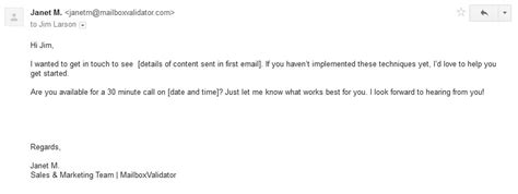 5 Templates For Sales Follow Up Email Mailboxvalidator Articles