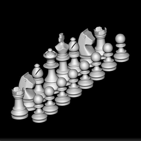♟️ Piezas De Ajedrez Juego De Ajedrez Impreso En 3d Figurita De