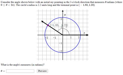 Solved Consider The Angle Shown Below With An Initial Ray