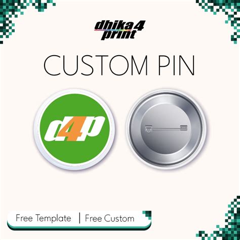 Jual Custom Pin Pin Peniti Tanpa Minimal Order Pin 44mm Pin 55 Mm