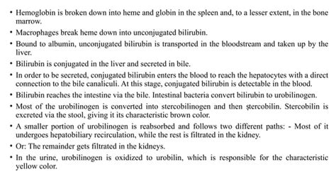 Physiology Of Jaundice For Medical Students Pptx
