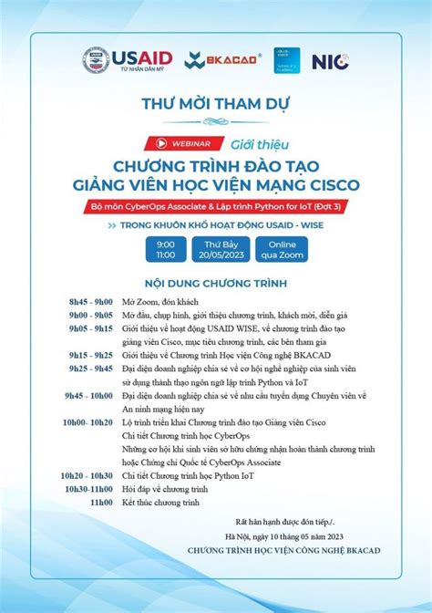 Webinar Giới Thiệu Chương Trình đào Tạo Giảng Viên Học Viện Mạng Cisco Bộ Môn Cyberops