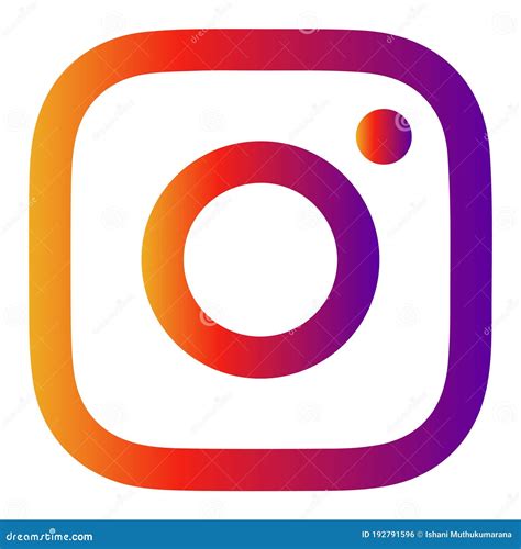 Squared Colored Round Edges Instagram Logo Icon Cartoon Vector