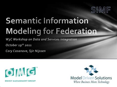 Ppt Semantic Information Modeling For Federation Powerpoint