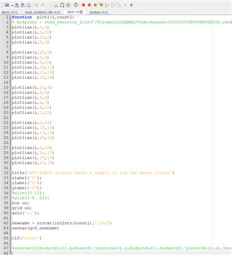 To Use For Loop At Demo M Issue LevelCA NTU RGB D Skeleton Dataset Visualization GitHub