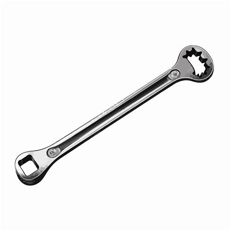 Professional Spanner Line Vector Illustration Isolated On White Background Premium Ai