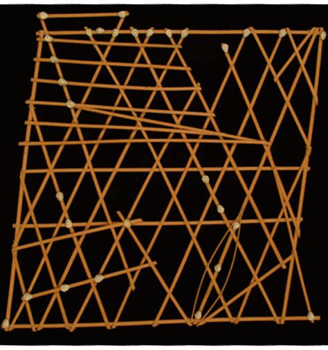 Micronesian Navigation Chart Micronesian Stick Chart Ocean Art Art Navigation Chart