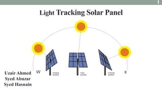 Light Tracking Solar Panel PPTX Gas And Electric Home Utilities