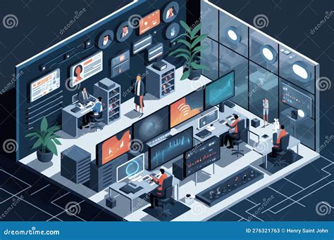 Generative Ai Flexible Workspaces And Coworking Concepts Stock Illustration Illustration Of