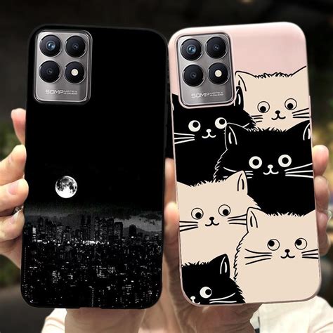 Casing For Realme Narzo Case Fashion Cute Cat Astronaut Pattern Casing Shockproof Soft