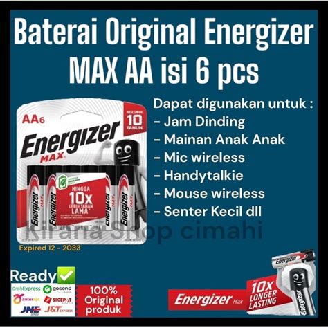 Jual Energizer Aa A Max Original Isi Pcs Shopee Indonesia