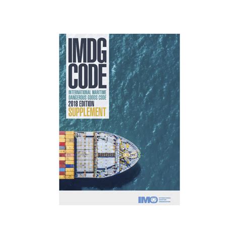 Imo 210e Imdg Code Supplement 2020