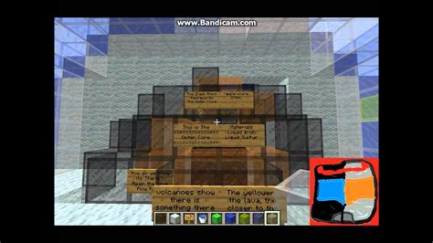 Earth Inner Layers Model In Minecraft Youtube