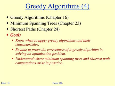 COMP 122 – Design and Analysis of Algorithms - ppt download