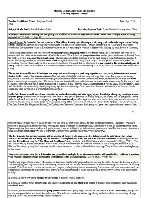 Learning Segment Assignment Download Free Pdf Educational Assessment Learning