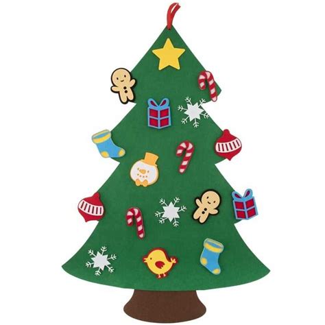 Елха за стена от филц със 17 украси Emagbg