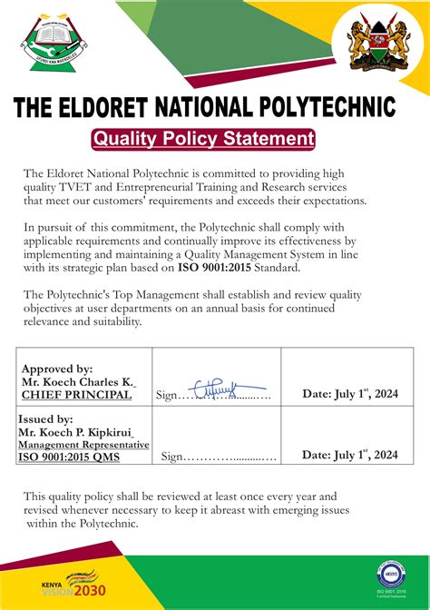Iso The Eldoret National Polytechnic
