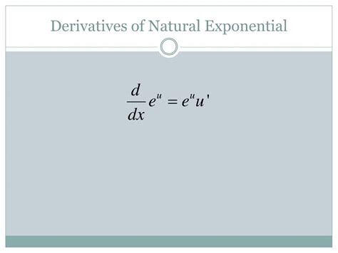 Ppt The Natural Exponential Function Powerpoint Presentation Free Download Id 6330500