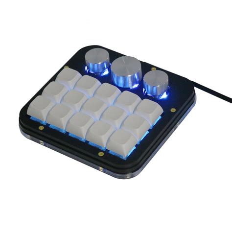 HamGeek Macro Custom Keyboard Mechanical Keyboard Black Shell RGB Light With Keys