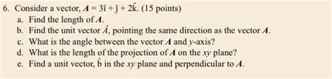 Solved Consider A Vector A I J K A Find The Chegg