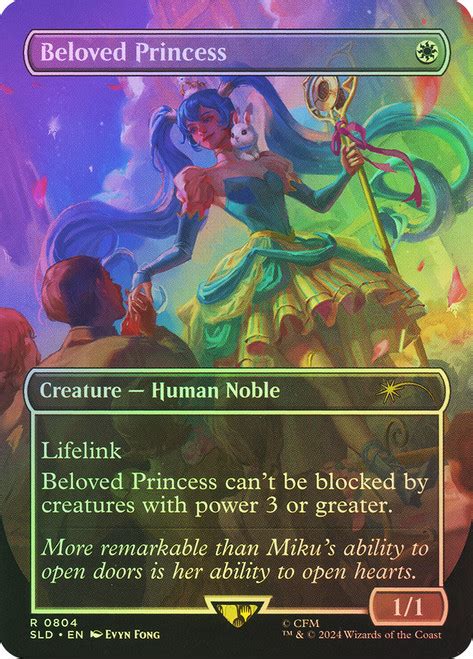 Beloved Princess Hatsune Miku Secret Lair Borderless Promo General Japanese Star