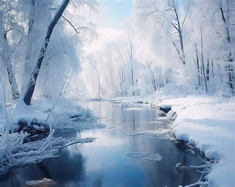 The Image Is Frozen Landscape Frozen Landscape Frozen Nature Stock Illustration Illustration