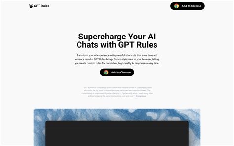 GPT Rules - Supercharge Your AI Chats with GPT Rules